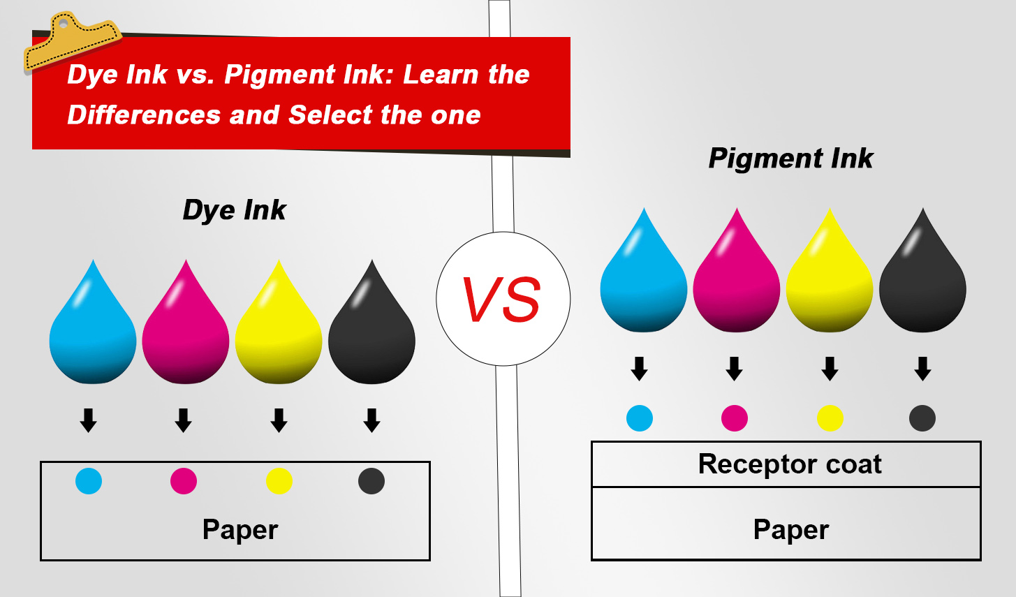 Dye Ink vs. Pigment Ink: Learn the Differences and Select the one